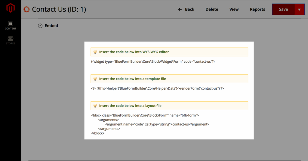 How to Add Contact Form in Magento 2 With Blue Form Builder - Magezon