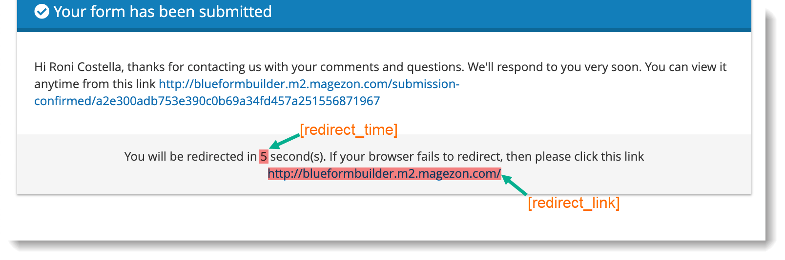 How to Redirect Customers After Form Submission in Blue Form Builder ...