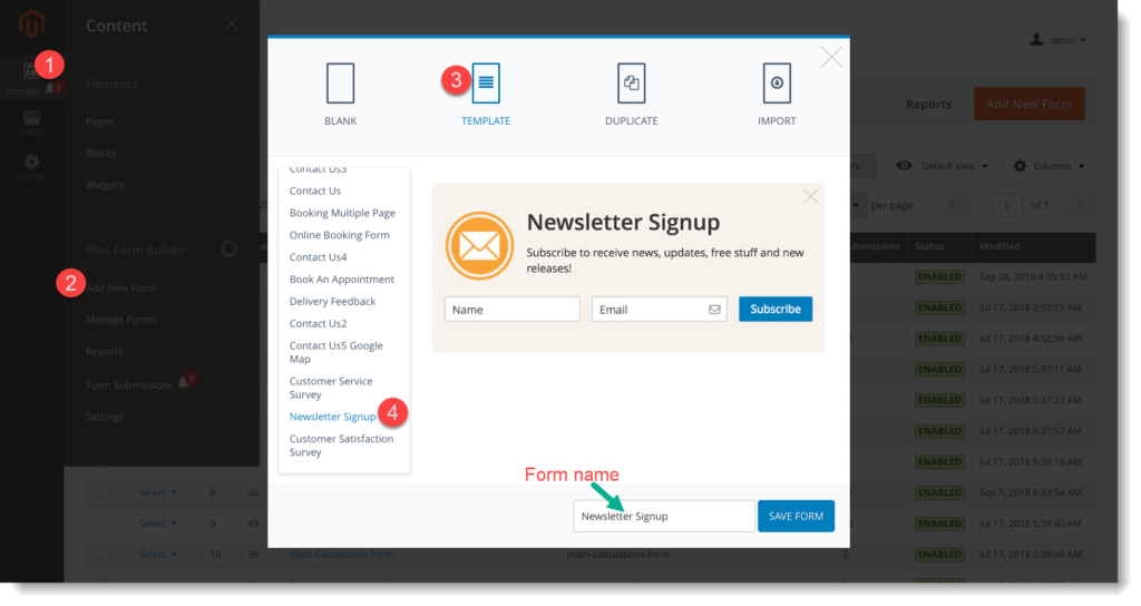 How to Create Newsletter Signup form in Blue Form Builder (Part 1 ...