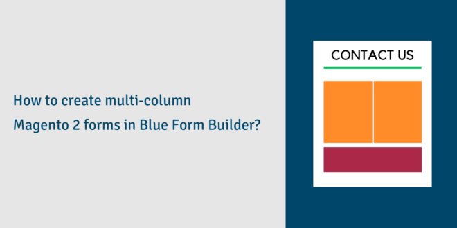 How To Create Multi Column Magento 2 Forms In Blue Form Builder Magezon