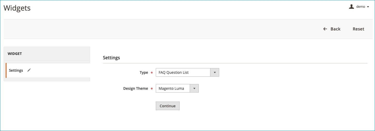 How to Add FAQ Question List Widget to a Page in Magento 2 - Magezon