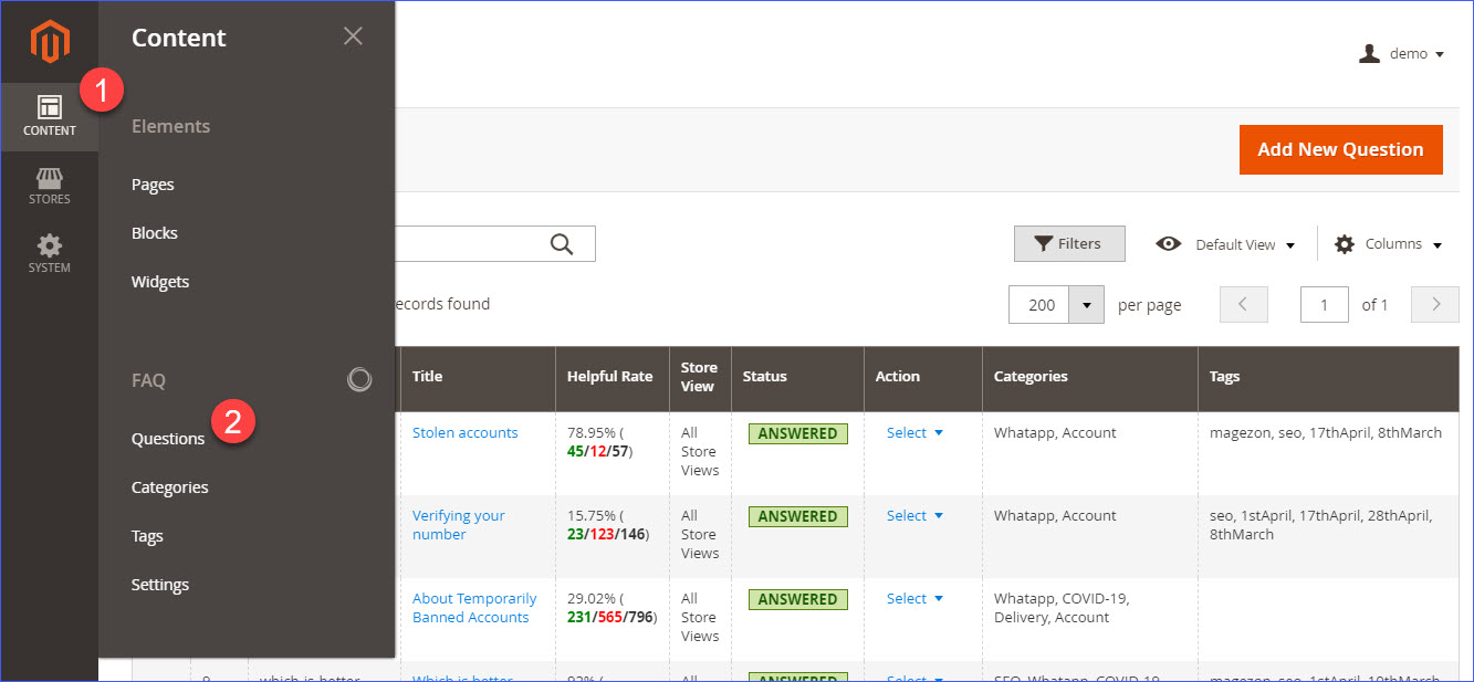 How to Create FAQs With Magento 2 FAQ Extension - Magezon