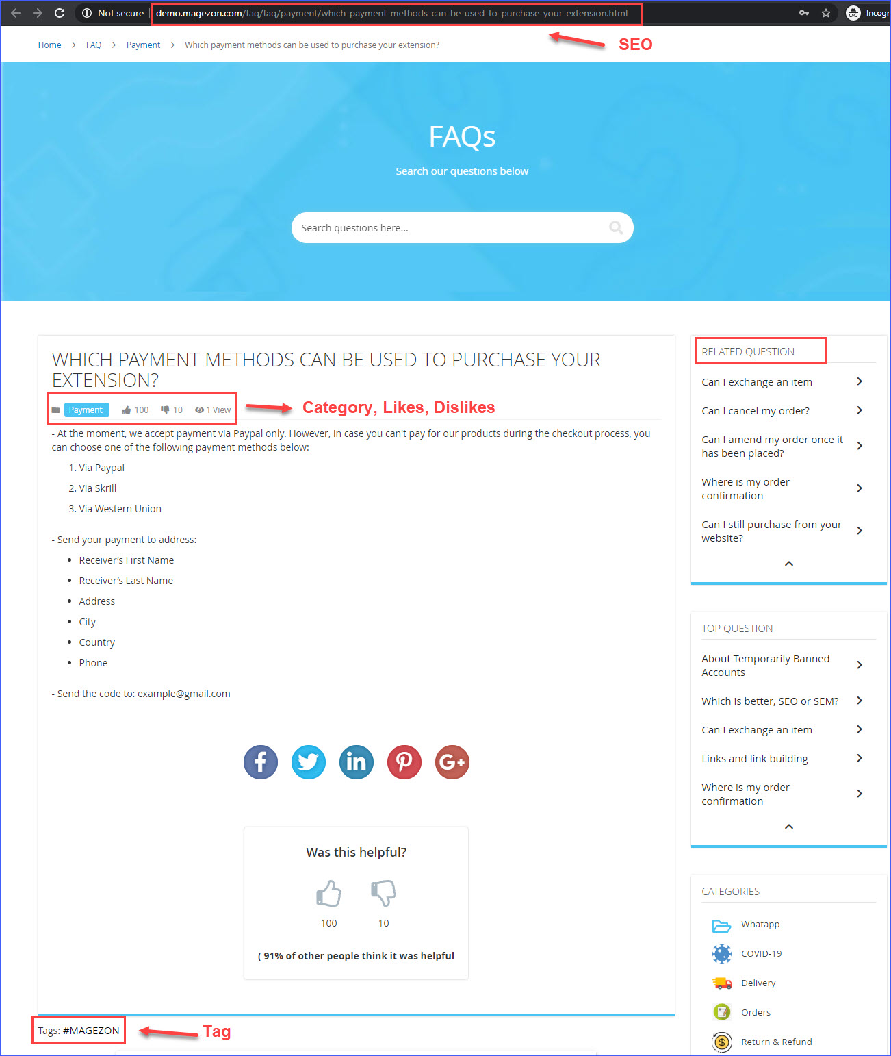 How to Create FAQs With Magento 2 FAQ Extension - Magezon