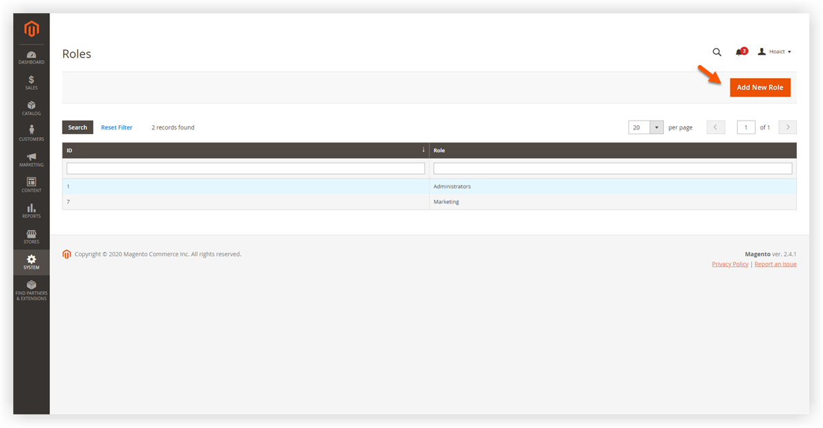 How to Create Magento Admin User With Various Access Levels - Magezon