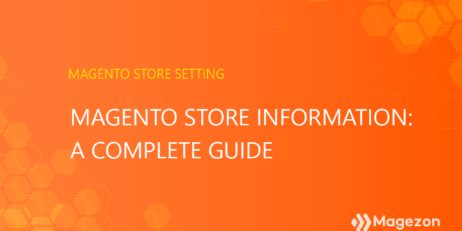 Magento Store Information: How to Set up in Detail - Magezon