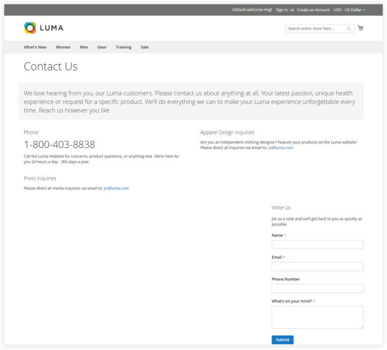 How to Configure Magento 2 Contact Us Page - Magezon