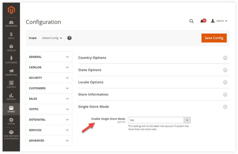 How to Enable Single Store Mode in Magento 2 - Magezon
