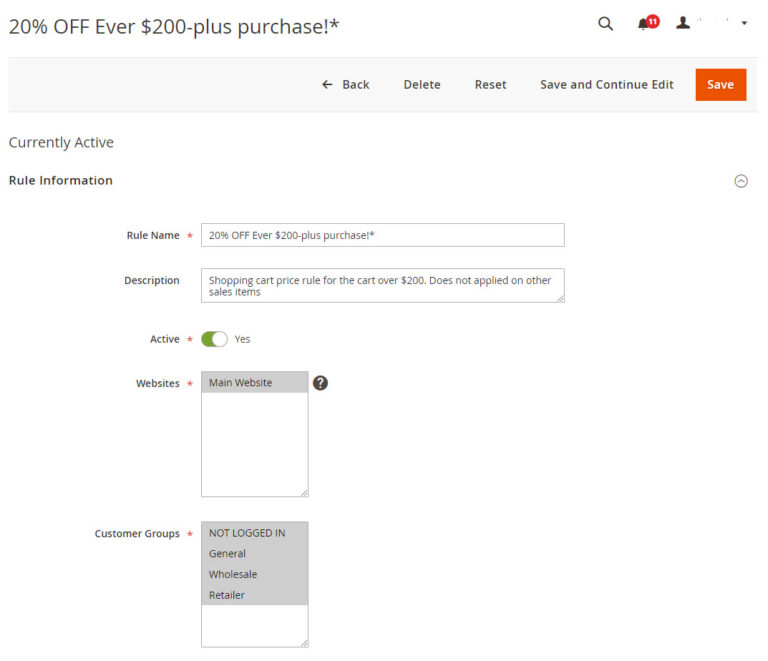 How to Set Up Magento 2 Cart Price Rules (+Examples) - Magezon