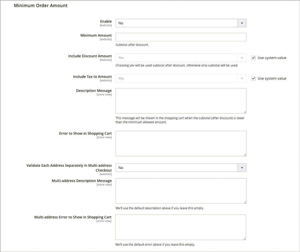 Magento 2 Shopping Cart Configuration A Detailed Instruction Magezon