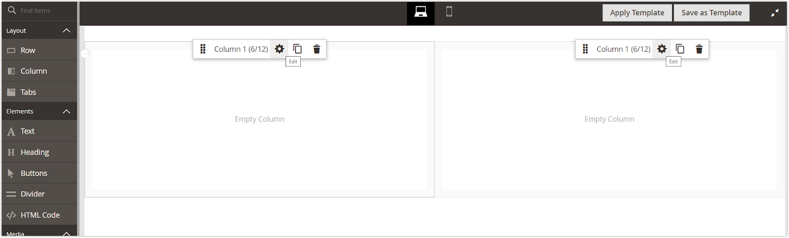 Magento Page Builder: All About the Column Content Type - Magezon