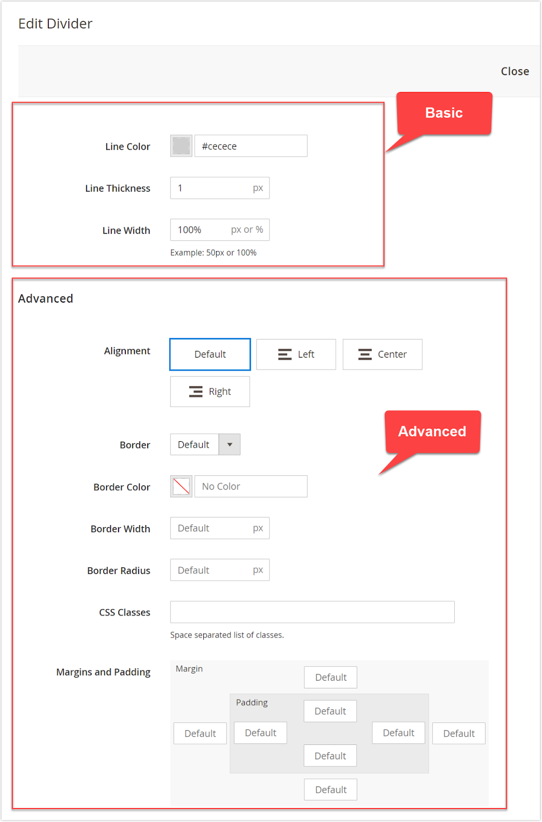 Magento Page Builder: All About the Divider Content Type - Magezon